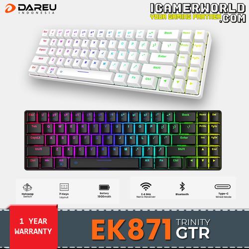 Promo Dareu EK871 Trinity GTR Hotswap Wireless Mechanical Gaming ...