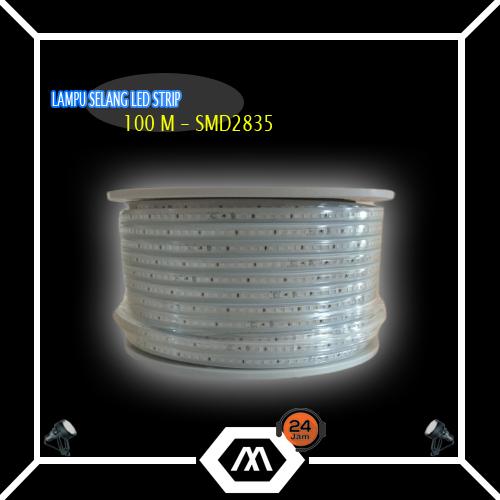 Jual LAMPU SELANG LED STRIP SMD 2835 120 LED 1 ROLL 100M 220V IP67 12W ...