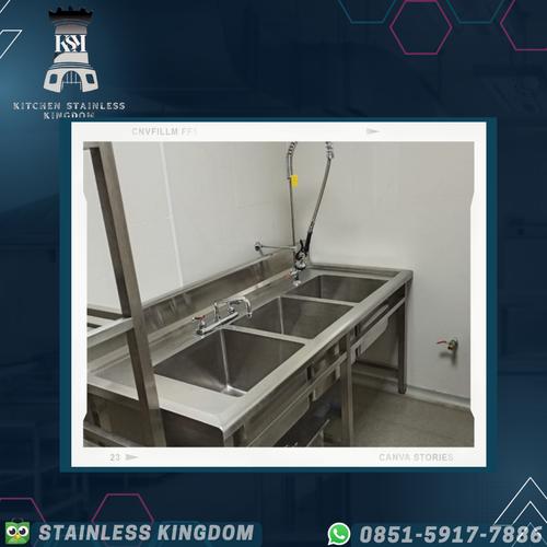 Jual tripple sink stainless Steel 3 bak cuci piring - Kota Bekasi ...