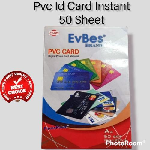Jual Kertas Pvc Id Card A4 Isi 50 Sheet Bahan Tebal Bahan Pvc Id Card ...