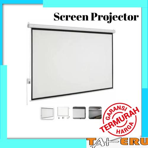 Jual Layar Projector Motorized Layar Proyektor Otomatis - 100 Inch ...
