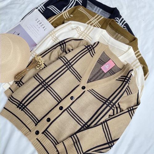 Jual Cardigan Knit rajut wanita & pria | Sweater knit korean style ...