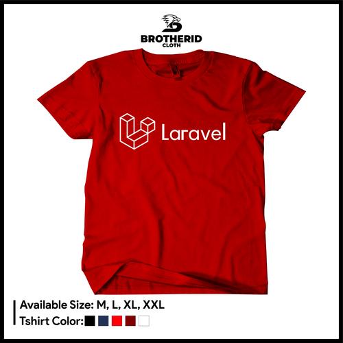 Jual Kaos Laravel Web Developer Baju Distro It Programmer Geek Combed 30s Hitam L Kab