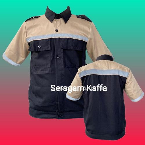 Jual Wearpack Safety Seragam Kerja bengkel kombinasi lengan pendek ...