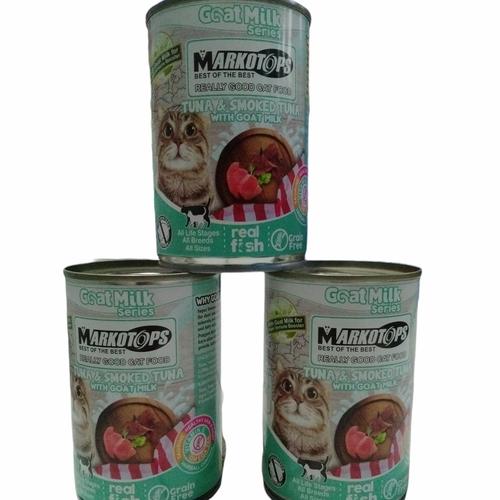 Jual markotops rasa tuna & smoked tuna with goat milk cat food - Kota ...