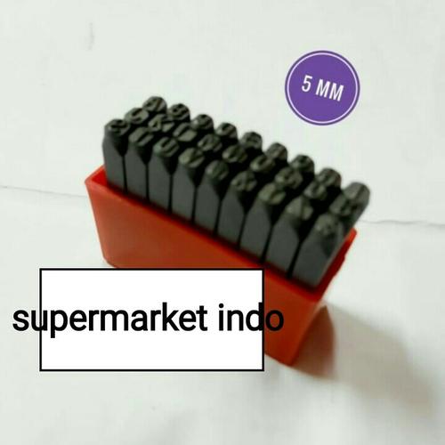 Jual Alat Ketok Huruf Rangka Mesin 5mm WIPRO - Letter Stamp Punch Set 5 ...