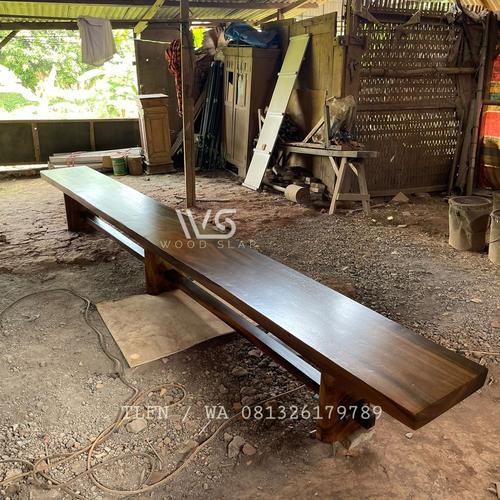 Jual BANGKU TREMBESI JUMBO 4 METER BENCH TREMBESI KAYU SUAR SOLID - Kab ...