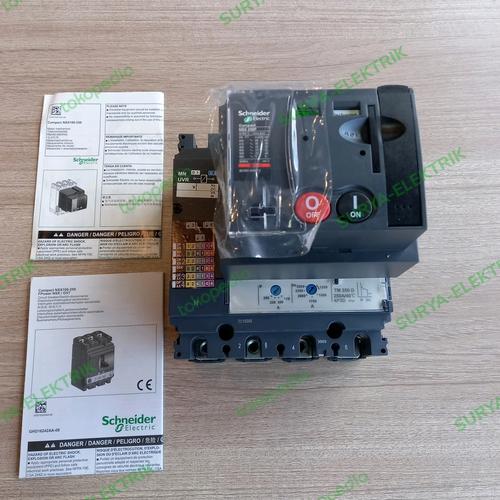 Jual Mccb Breaker Schneider NSX250N 4P 4Pole 200A 200 A Motor Motorized ...