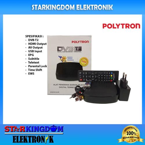 Jual Polytron PDV-700 T2 TV Digital DVB-T2 Set Top Box UHF Garansi 1 ...