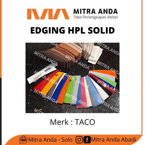 Jual EDGING PVC PINGGIRAN HPL TACO WARNA SOLID LEBAR 4,2CM 4CM PART 1 ...