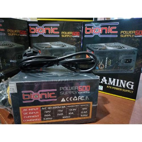 Jual POWER SUPPLY BIONIC STANDAR 500WATT - psu tray 500w - Kota Bandung ...