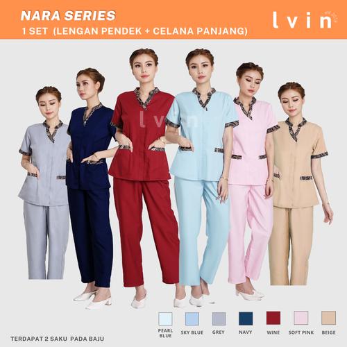 Jual Baju suster batik Nara series / seragam suster / baby sitter - Abu ...