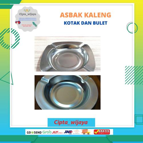 Jual ASBAK KALENG KOTAK/ ASBAK KALENG BULAT - bulat - Kota Tangerang ...