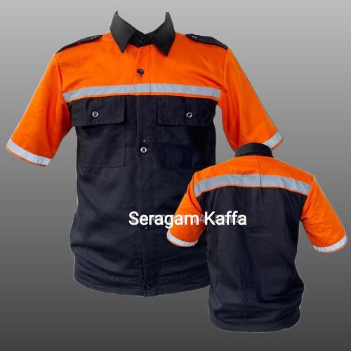 Jual Wearpack Safety Seragam Kerja bengkel kombinasi lengan pendek ...