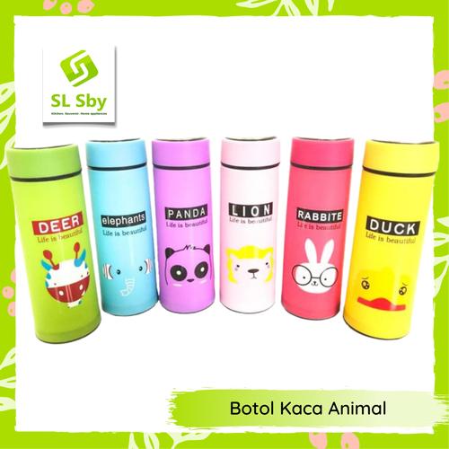 Jual FREE BUBBLE BOTOL KACA ANIMAL 6oup BOTOL MINUM SOUVENIR KAPASITAS ...