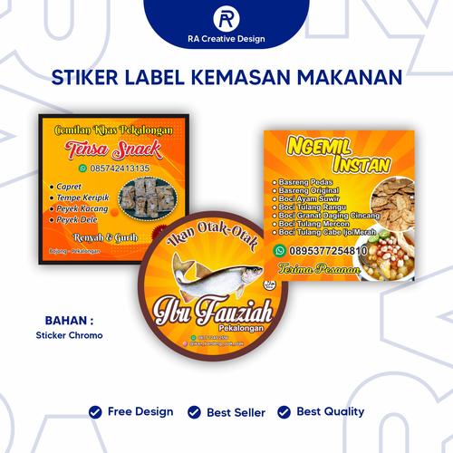 Jual STIKER MAKANAN LABEL KEMASAN HOMEMADE CUSTOM - 5 x 5 - Kota ...