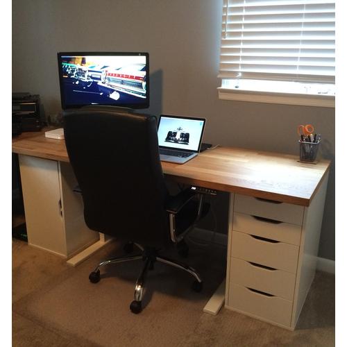 Jual Meja Kerja Desk Setup Kombinasi Pintu dan Laci - Kab. Sidoarjo ...