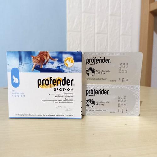 Promo Profender Spot On for medium cat 2.5-5kg - ovat cacing tetes ...