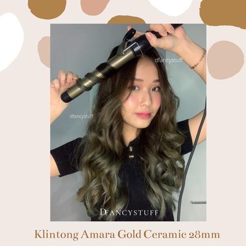 Promo Klintong Amara Gold Ceramic 28mm 32mm Original - Catokan Curly ...