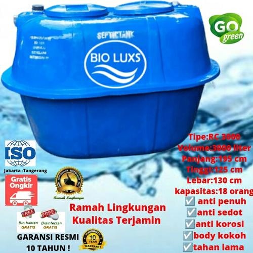 Jual Septictank Bio,Biotech,Biofil,Biotank,BioLuxs RC 3000 Liter - Kab ...