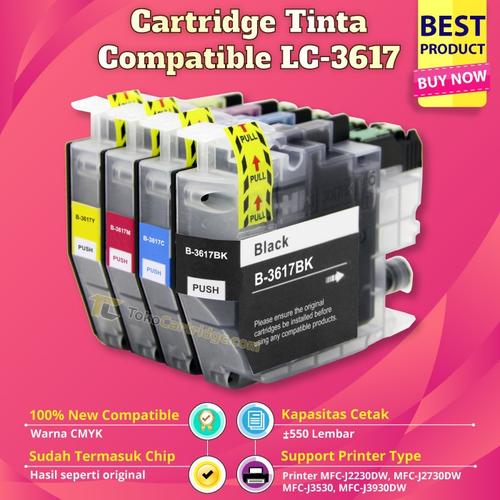 Jual Cartridge Tinta Compatible LC-3617 LC3617 Brothr MFC J3530dw ...