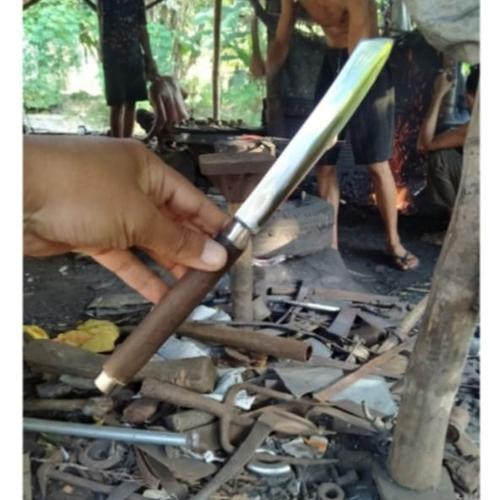 Jual pisau baja putih super tajam model samurai mini bonus sarung kulit ...