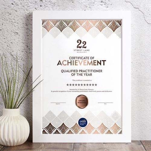 Jual FRAME A4 PIAGAM MOTIF MINIMALIS SparkJoy - Black Frame - Kota ...