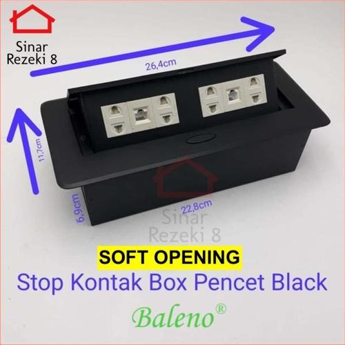 Jual Grommet Stop Kontak Box Colokan Listrik Meja Hitam Meeting Kantor ...