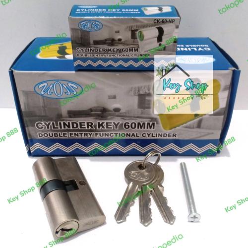 Jual Cylinder Kunci Silinder Kunci Pintu Besar 60mm 3 anak kunci biasa - 3 KEY COMPUTER ...