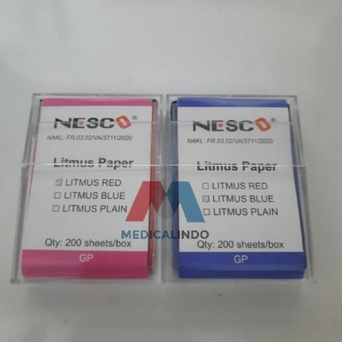 Jual Litmus Paper Red / Kertas PH Paper Lakmus Merah Nesco Test Asam ...