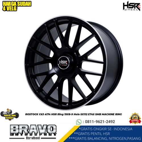 Jual Velg mobil R19 Mercy Bmw seri 5 new Camry HSR TYPE ROSTOCK 4174 ...