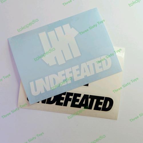 Jual Cutting Sticker Undefeated Logo Vinyl Oracal - Silver - Jakarta ...