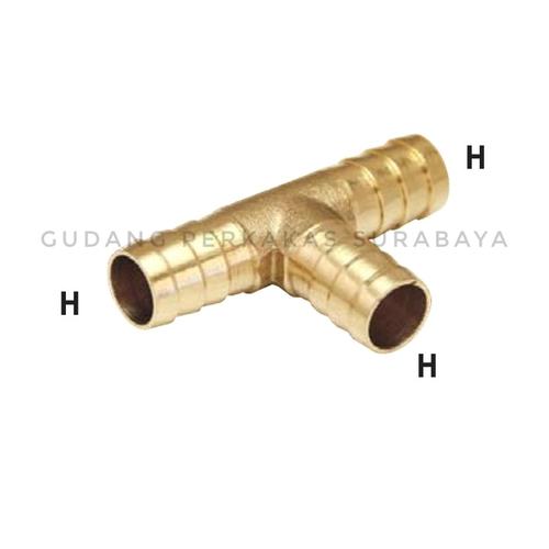 Jual NAPLE T SAMBUNGAN SELANG T TYPE HOSE BARB SAMBUNGAN SELANG ANGIN ...