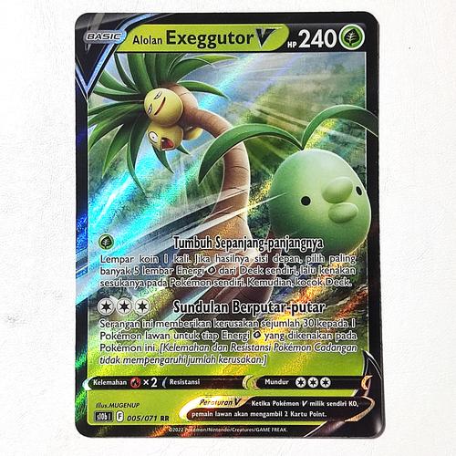 Jual Alolan Exeggutor V RR 005/071 S10b - Kartu Pokemon Indonesia ...