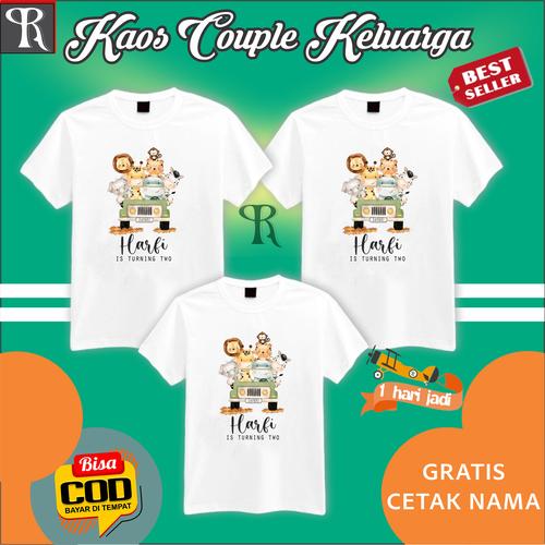 Jual KAOS COUPLE FAMILY|BAJU ULANG TAHUN ANAK TEMA ZOO SAFARI - S ...