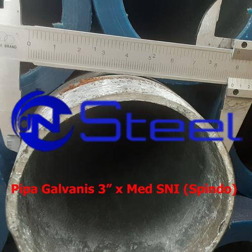 Jual Pipa Galvanis 3" x 6 M Tebal 2.5mm 3.2mm 4.0mm 5.5mm | Pipa Gip 3 ...