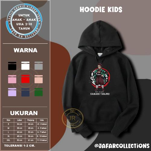 Jual Jaket Hoodie anak tanjiro kamado demon slayer/sweater anak tanjiro ...