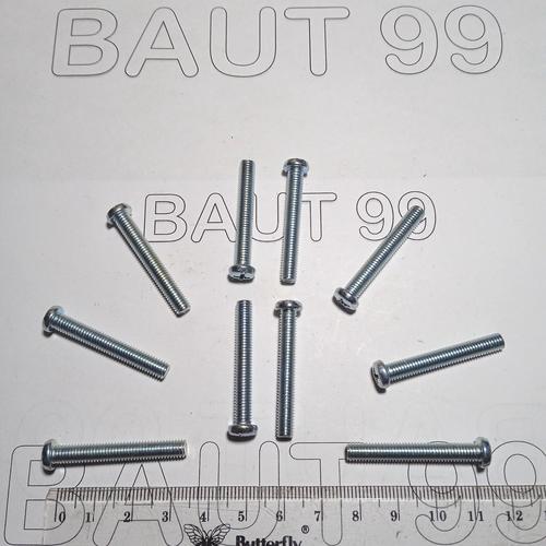 Jual 10 Pcs Baut Jp M5 x 35 Galvanis / Sekrup / Skrup Jp M5 x 35 - Kab ...