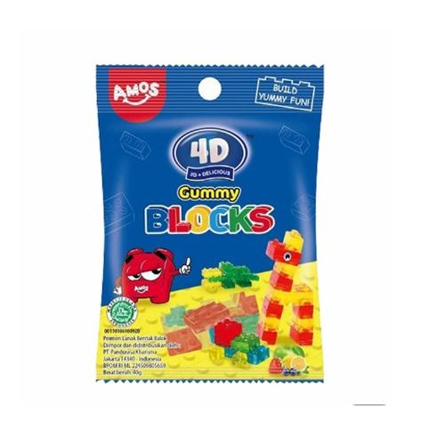 Jual Permen Amos 4D Gummy Blocks 40g - Block - Kota Tangerang ...