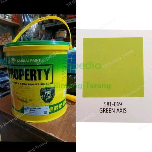 Jual CAT TEMBOK PROPERTY KANSAI GALON WARNA GREEN AXIS 069 KUALITAS ...