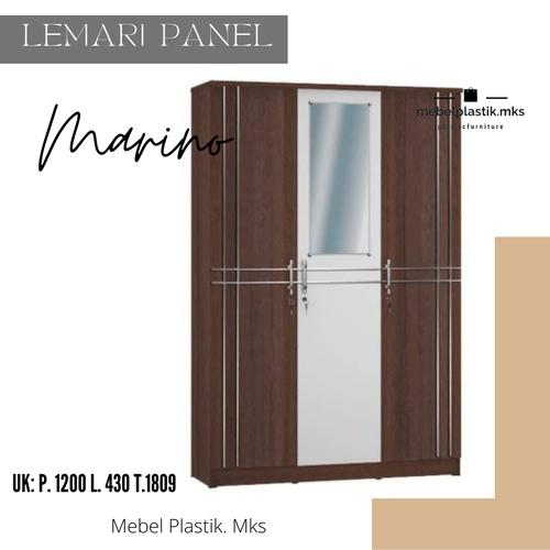 Jual Lemari Panel/ Lemari Pakaian Gantungan Olympic Marino Kaca 2 Pintu ...