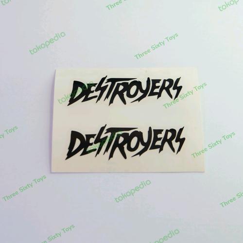Jual Cutting Sticker Sepeda Troy Destroyers Teks Logo Vinyl Oracal ...