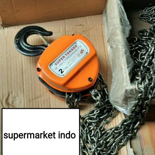 Jual Takel 2 Ton x 5 Meter Super Takada - Chain Block 2T x 5M - Jakarta ...