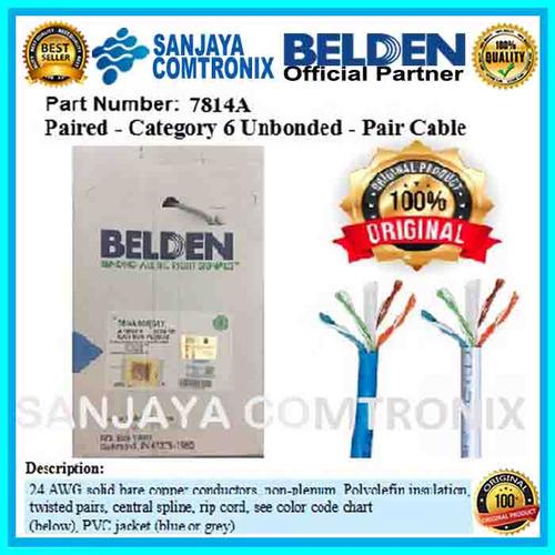 Jual BELDEN 7814A Cable UTP RJ45 Cat-6 / Kabel LAN Cat6 305mtr ORIGINAL ...