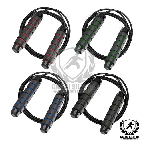 Jual Tali Skipping Jump Rope PVC Premium Foam Tali Kawat Baja + Bearing ...