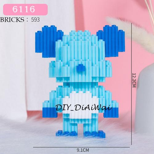 Promo Nano Block Mini Bearbrick Figure | Violent Bear | Bricks Nano ...