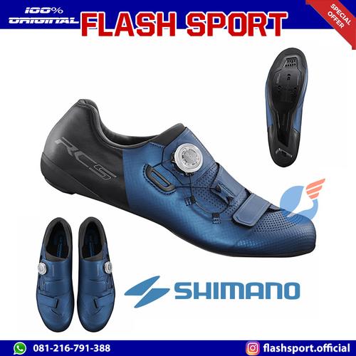 Jual SHIMANO RC502 WIDE BLUE EDITION Sepatu Roadbike Cleat Biru RC5 RC ...