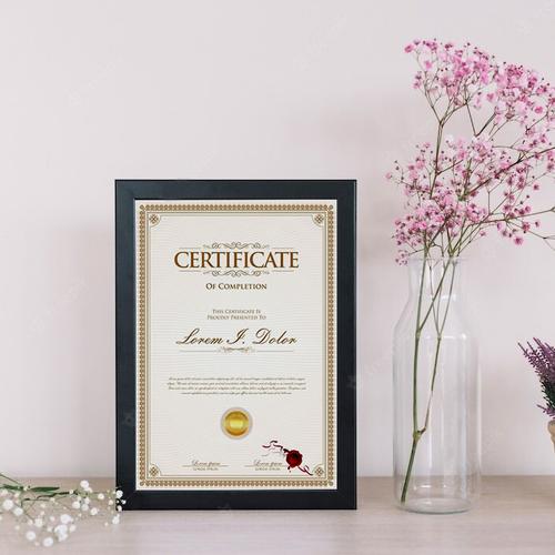 Jual FRAME SERTIFIKAT MEDALI KADO MOTIF MINIMALIS WARNA HITAM PUTIH ...