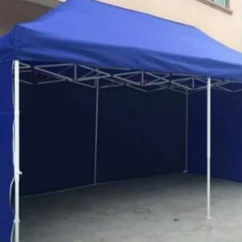 Jual tenda lipat 3x6 besi premium 1.2mm pakai dinding 4 sisi - Biru ...