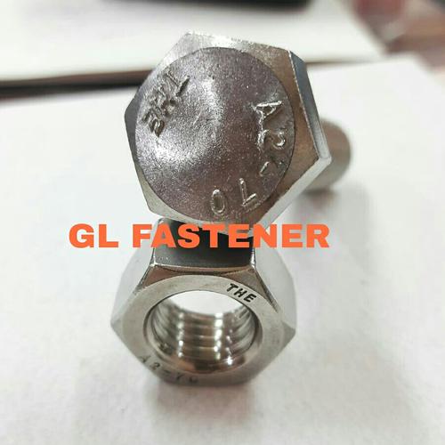 Jual Baut Mur Hex Stainless Steel 304 M10 x 20 anti karat Kunci 17 SUS 304 - Jakarta Barat - GL ...